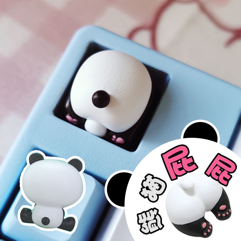 Panda fart key cap cross shaft mechanical keyboard special ESC ...
