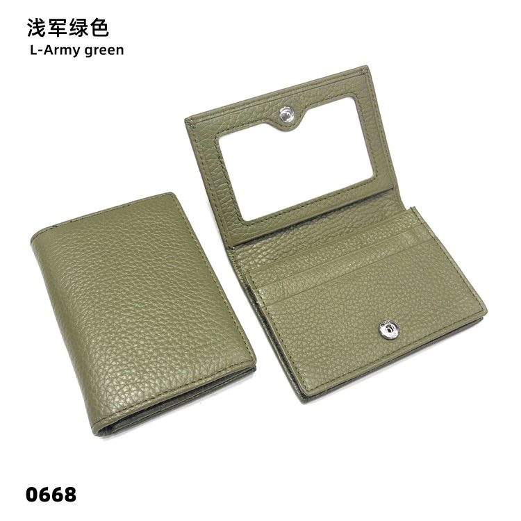GENODERN Leather Business Card Holder Men and Women Business Cowhide ...