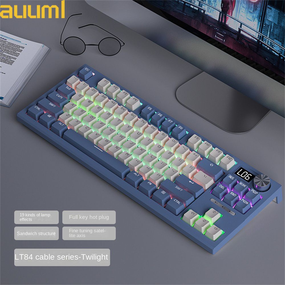 LT84 84-Key RGB Lighting Effect Wireless Mechanical Keyboard Hot ...