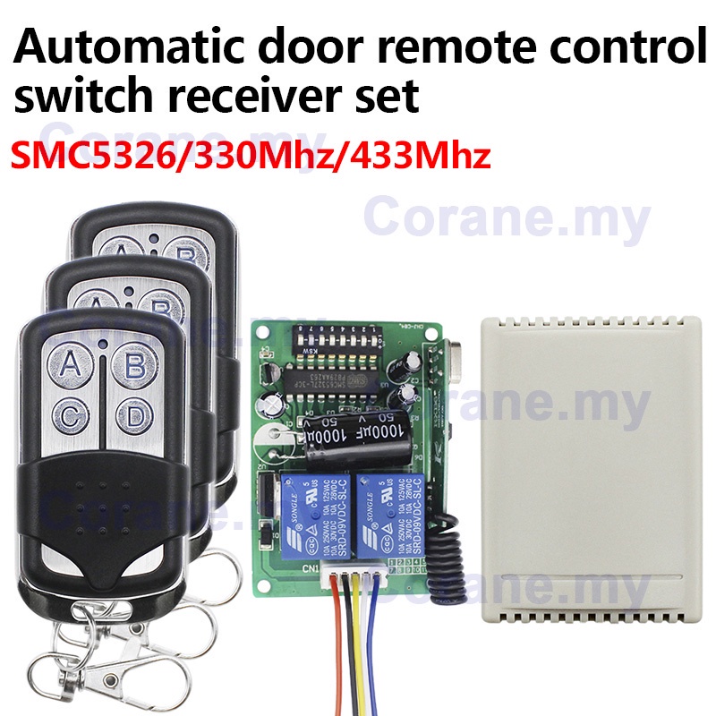 433mhz Access control remote control switch smc5326 8DIP code pulling ...