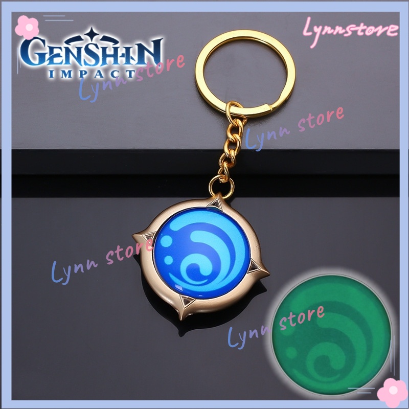 New GENSIHN Fontaine Keychain GENSHIN IMPACT Vision Mondstadt Liyue ...