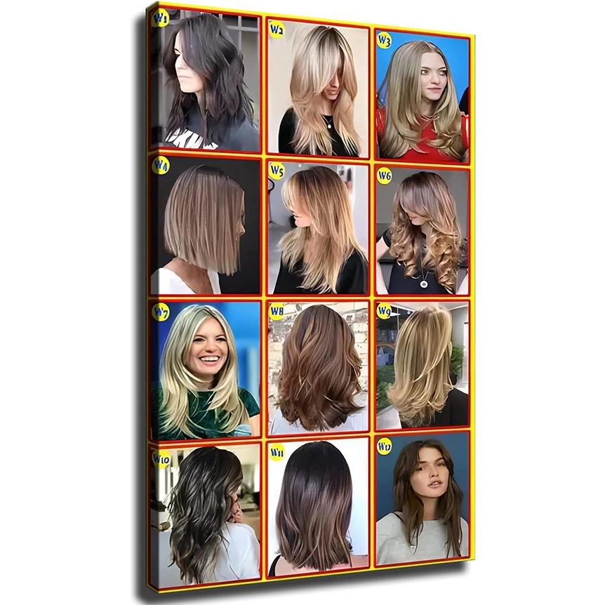 Barbershop Haircuts For Woman Canvas Painting Art Poster Womens ...