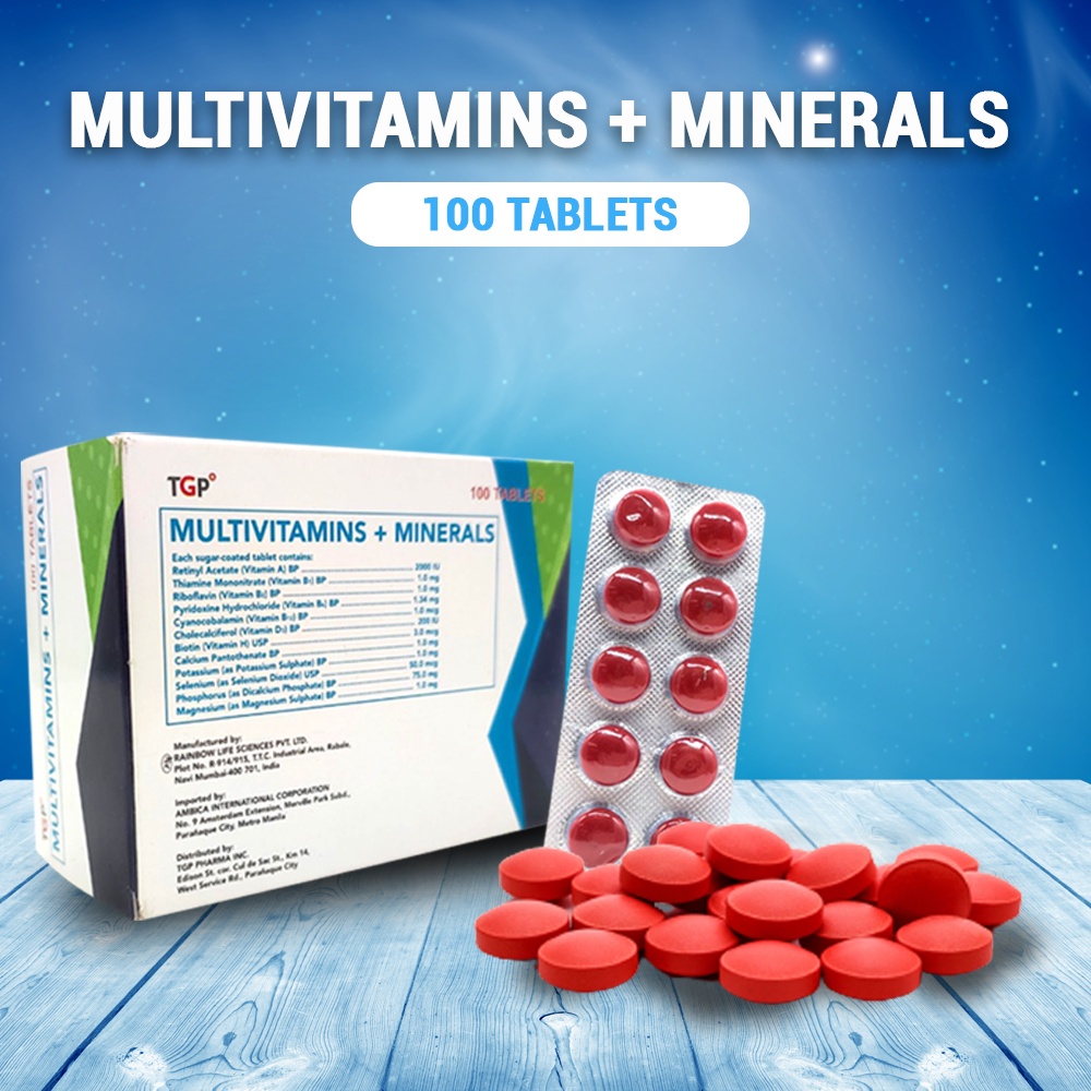 VIC Multivitamins + Minerals Tab -100 Tablets/ Box | Shopee Philippines