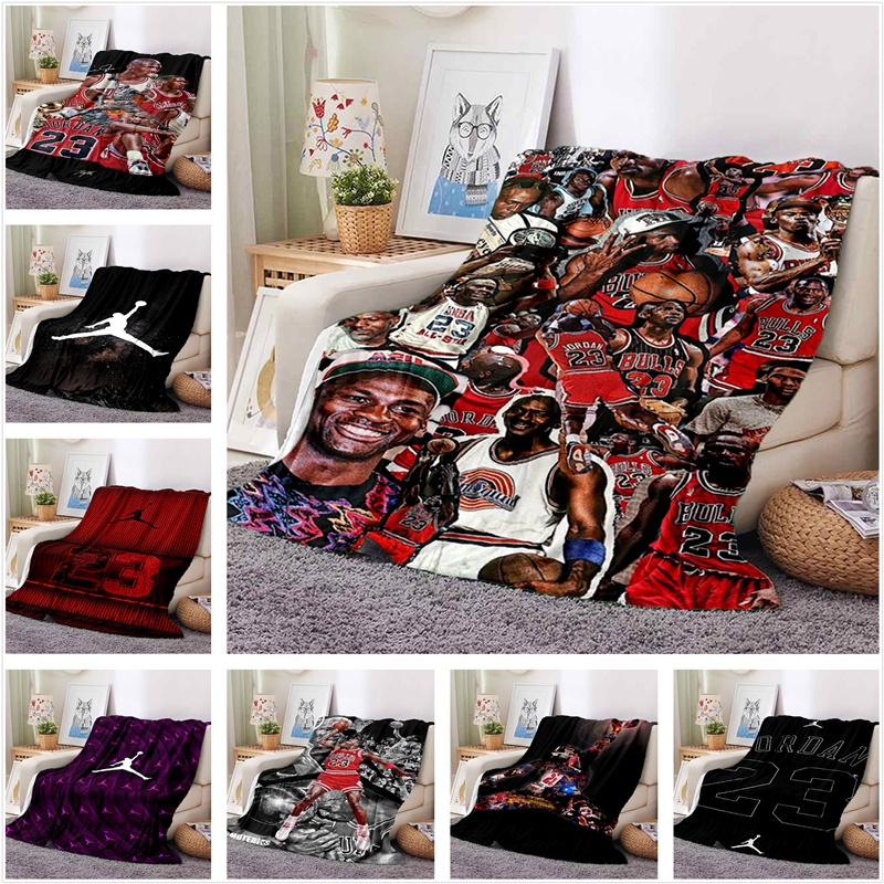 Customizable Michael Jordan NBA Basketball Player Blanket for Sofa, Bed ...