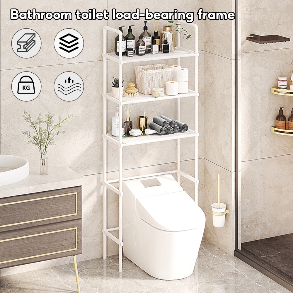 3 Tier Bathroom Organizer Shelf Rack Toilet Organizer Cabinet Cabinet ...