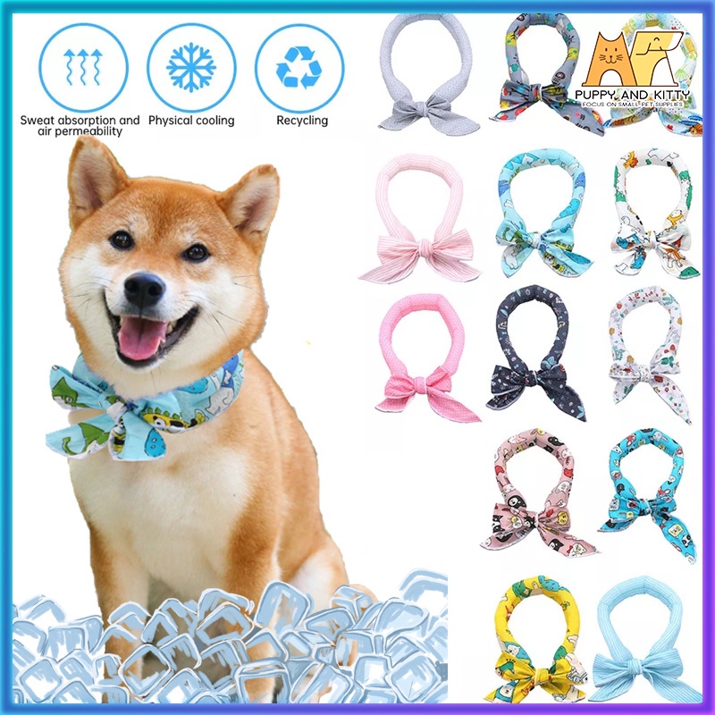 Dog Cat Cooling Collar Tie Pet Ice cold scarf collar | Shopee Philippines
