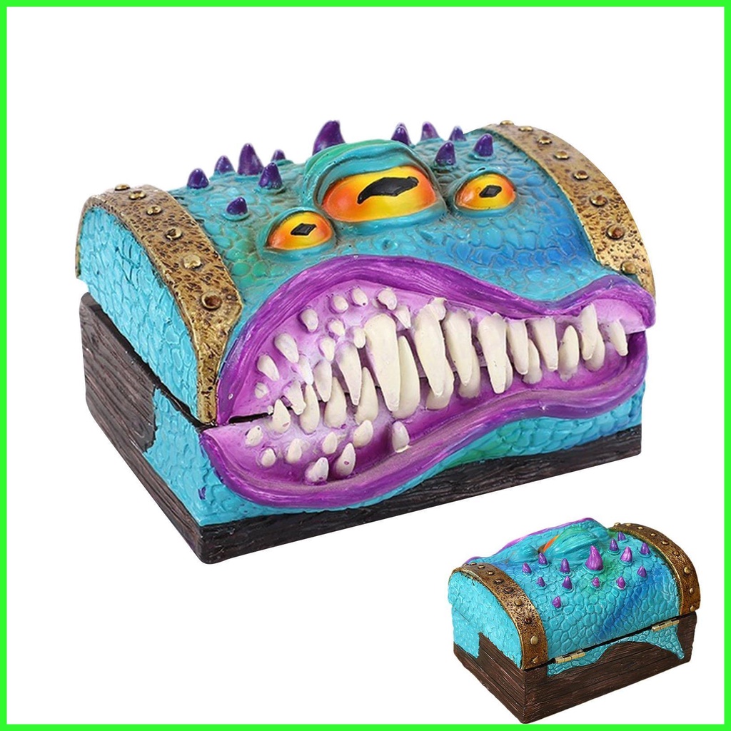 Mimic Chest Box RPG Box Waterproof Durable Resin Mimic Box Figure With ...