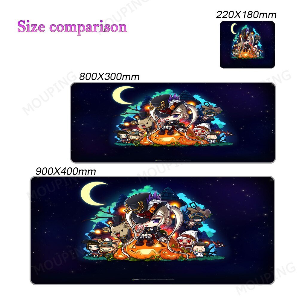 Maplestory Mouse Pad Cute Pink Kawaii Gamers Accessories Mouse Mats Xxl ...