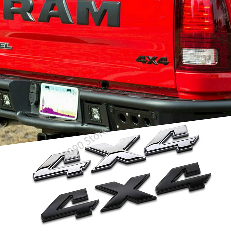 Modified 4x4 Car Rear Emblem Sticker Auto Trunk Decorative Badge Decal ...