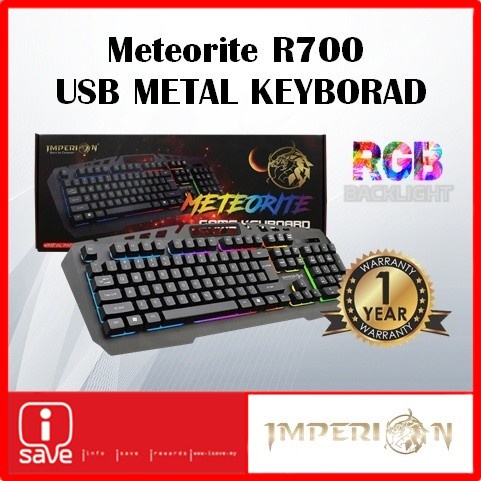 IMPERION METEORITE R700 USB Metal Keyboard | Shopee Philippines