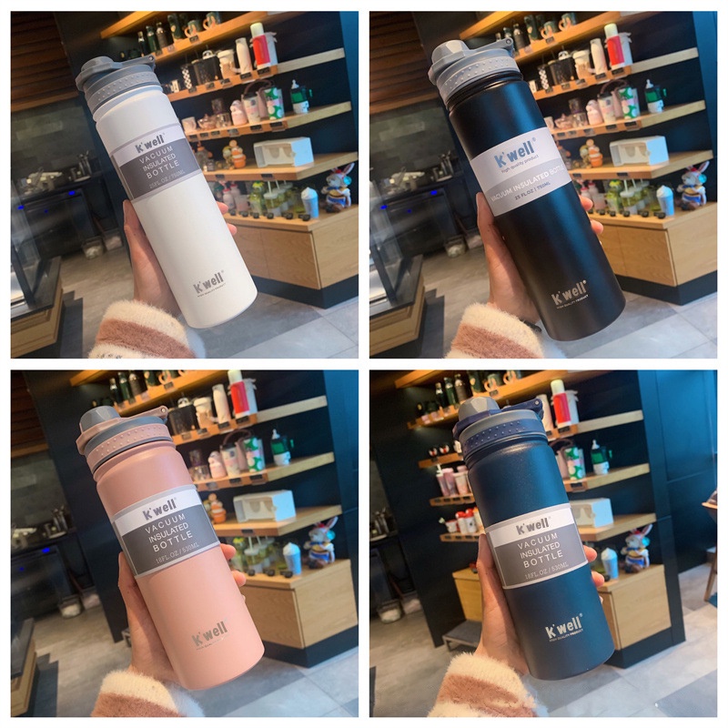 Original K'well Stainless steel Thermoflask Macaron Vacuum Insulated ...