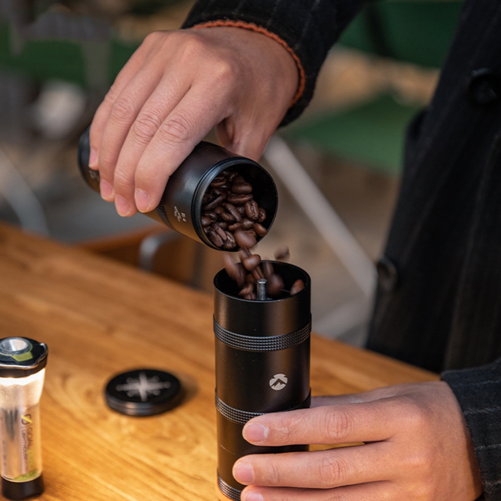 Black Aluminum Alloy Coffee Bean Storage Canister with Multi Layered ...