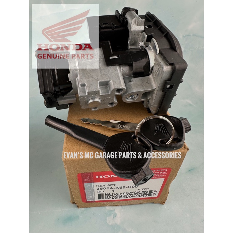 (AM)Honda Key Set + Seat Button (Hologram)- Honda Click V1 150cc Click ...