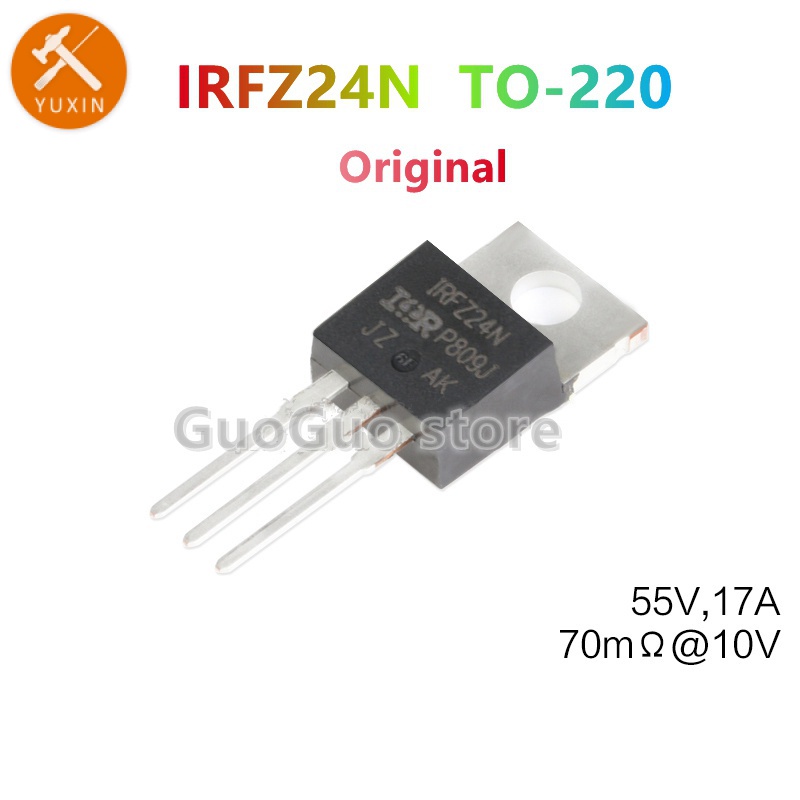 10pcs Original IRFZ24NPBF TO-220 IRFZ24N TO220 17A/55V N-channel MOSFET Transistor New Ore ...