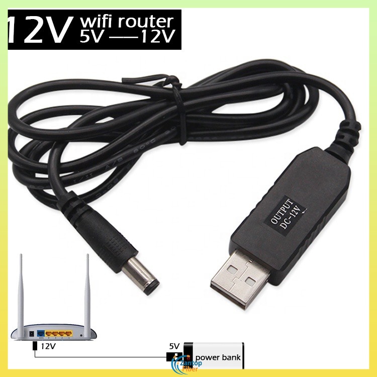 DC 5v to DC 12v USB Cable Step Up Cable Module Converter Power bank WIFI 2.1x5.5mm | Shopee ...