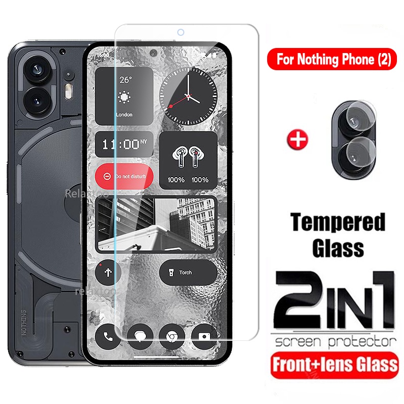 2IN1 Full Screen Protect Tempered Glass For Nothing phone (2a) (2) (1 ...