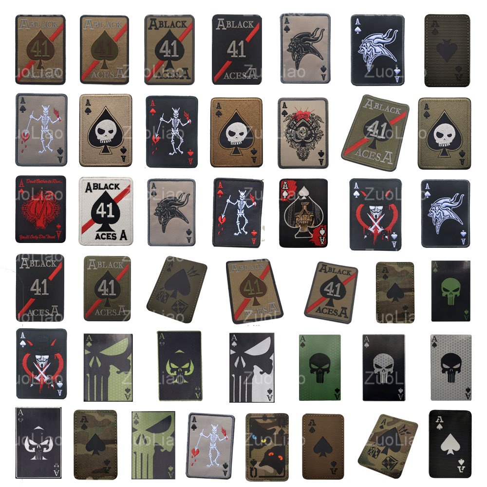 Tactical Morale Velcro Patch Ready Stock Poker Spades A Punisher ...