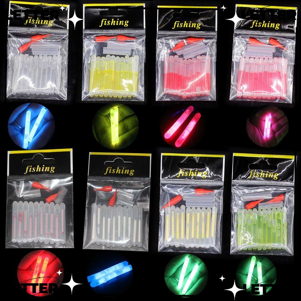 LET 10pcs fishing Light Stick, Ultra Bright Night Fishing fluorescent ...