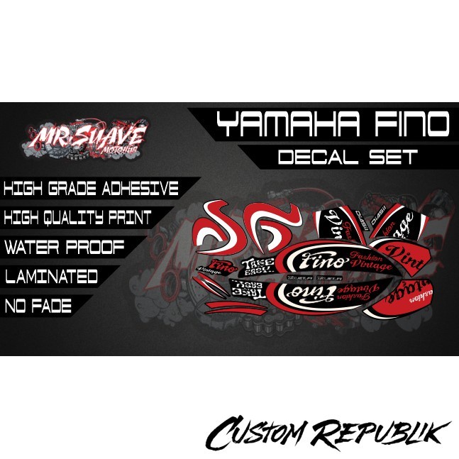 Yamaha Fino Decals Set | Shopee Philippines