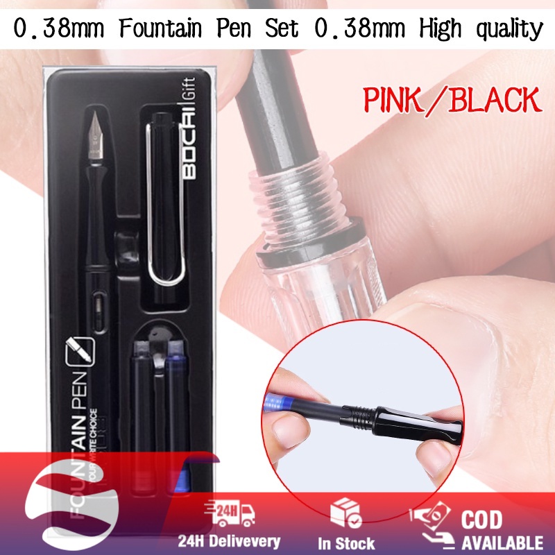 High quality fountain pen set Replacable ink case writing School office ...
