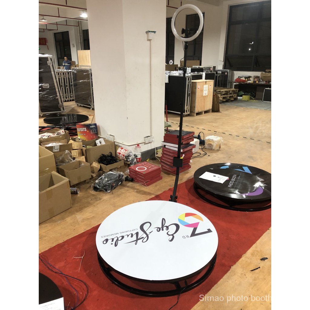 standing photobooth stand cabine photo 360 phot booth 360 spin photo ...