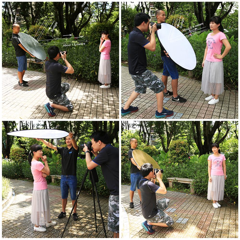 PULUZ 5 in 1 Multi Collapsible Photo Studio background Reflector Board ...