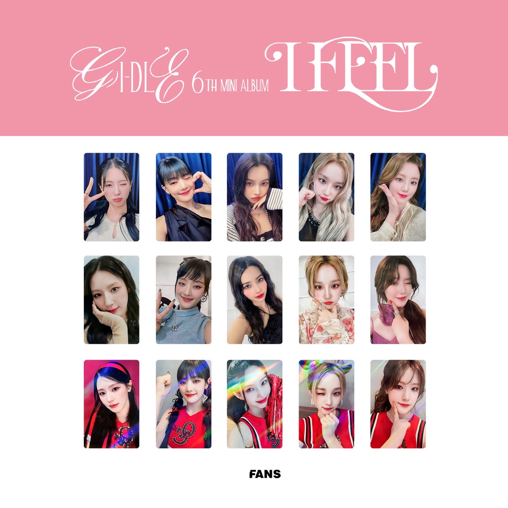 5pcs/set (G)I-DLE 6th Mini Album I FEEL Photocards Lomo Card Miyeon Yuqi Shuhua Minnie Soyeon ...