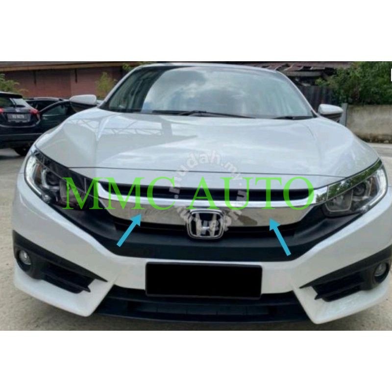HONDA TEA CIVIC FC 2016-2019 FRONT RADIATOR GRILLE MOULDING CHROME ...
