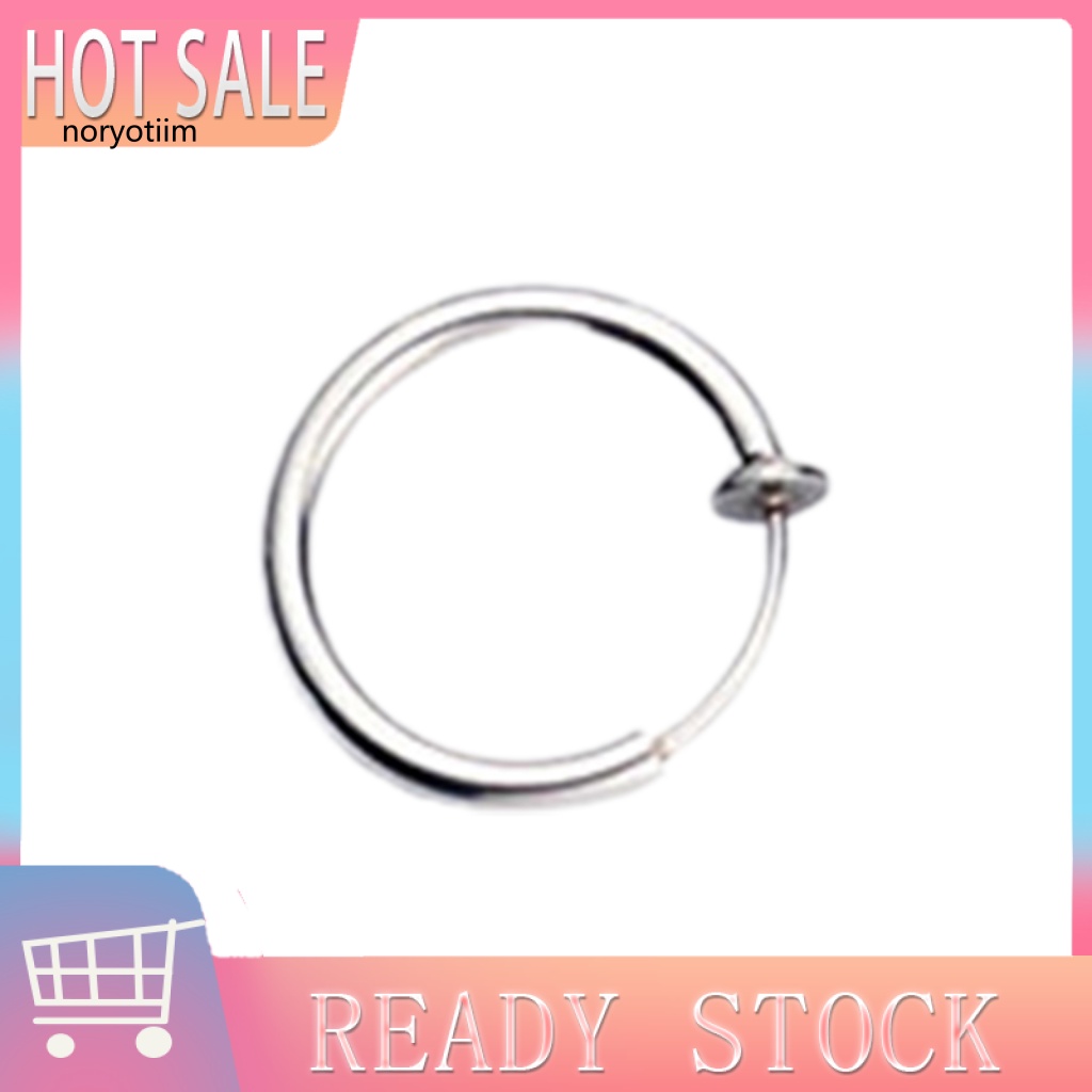 NOR 1Pc Portable Man Earring for Club Unisex No Piercing Hoop Ear Clip ...