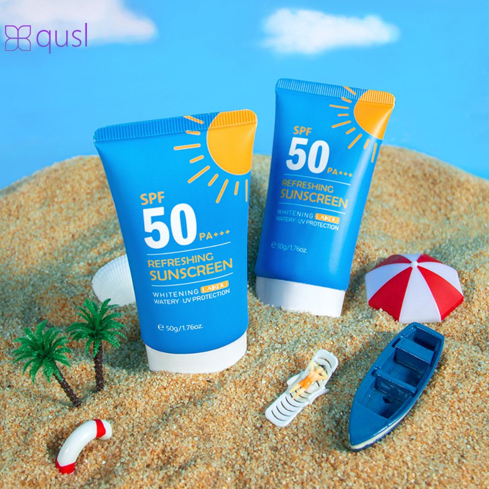 Sunscreen Refreshing Sunscreen Cream Protector Facial Sun Block Spf50 Gel Isolation Lotion Cream ...