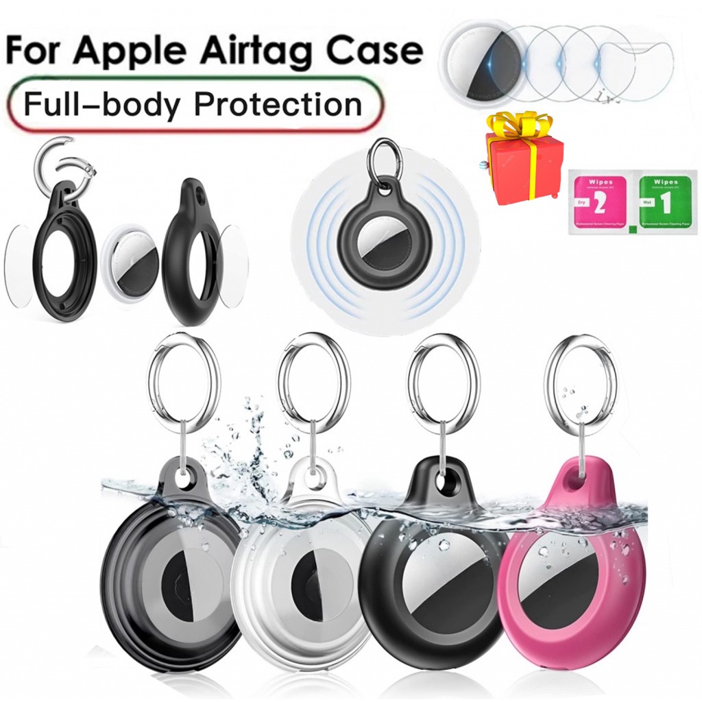 Airtag Keychain for Air Tag Holder IPX8 Waterproof 360 Full Body ...