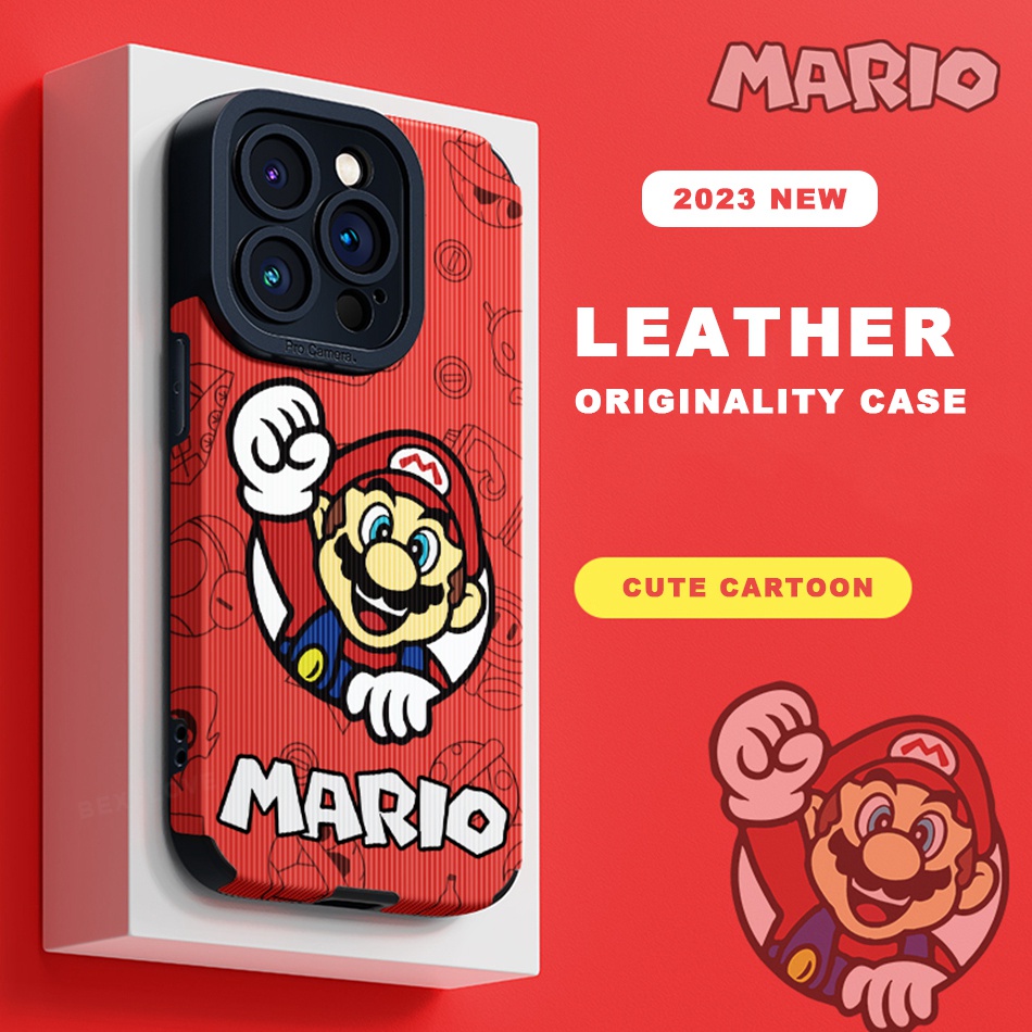 Mario Leather Phone Case for IPhone 11 12 13 14 Pro Max 7 8 Plus 11Pro ...
