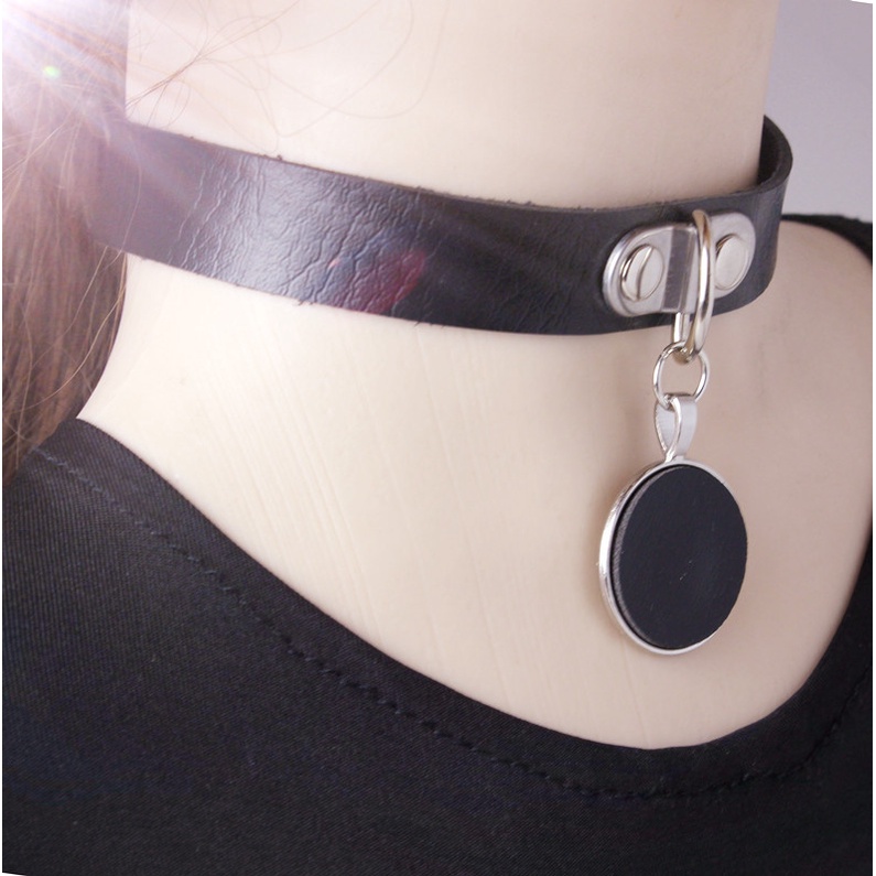 New Pattern Women Sexy Gothic Lock Harajuku Chocker Necklace Heart Key