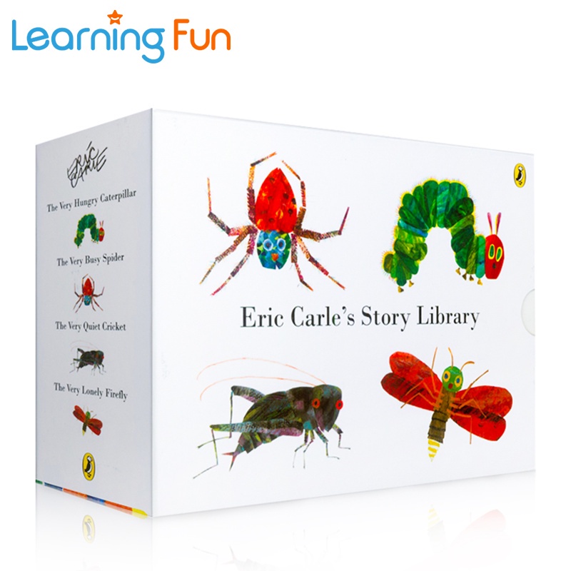 4Books/set The Very Hungry Caterpillar Eric Carle Short Story Books ...