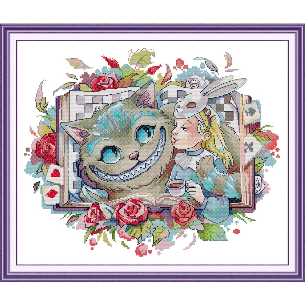 Joy Sunday Stamped Cross Stitch Ktis DMC Threads Chinese DIY Set ...