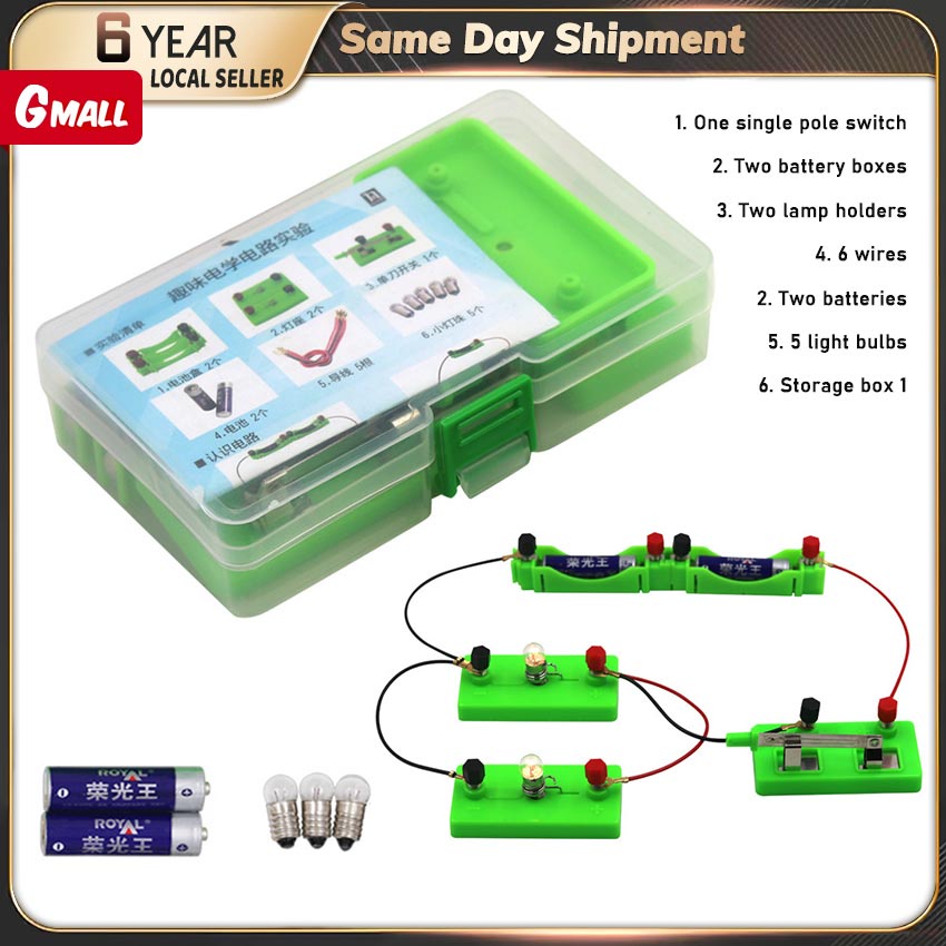【Fast Delivery】 Kids Electric Circuit Learning Kit Physics STEM ...