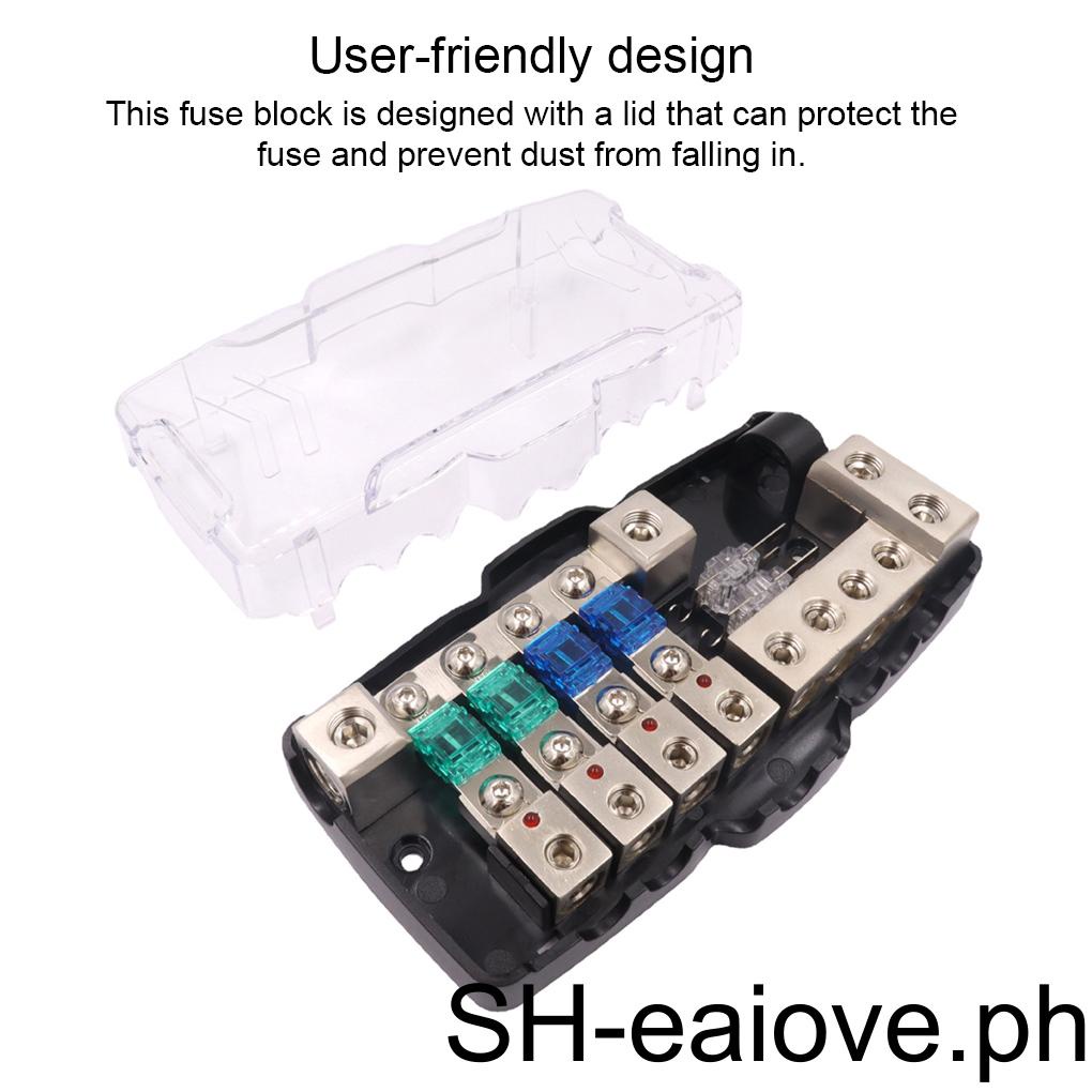 2-in-4-out Car Stereo Power Fuse Block Vehicle Boat Fuses Holder ...