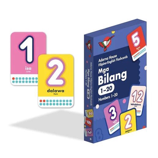 Adarna House Filipino-English Flashcards: Mga Bilang (Numbers ...