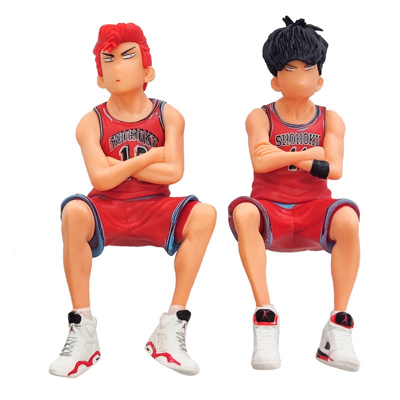 Slam Dunk Hanamichi Sakuragi Cute Emo Sitting Posture Action Figures ...