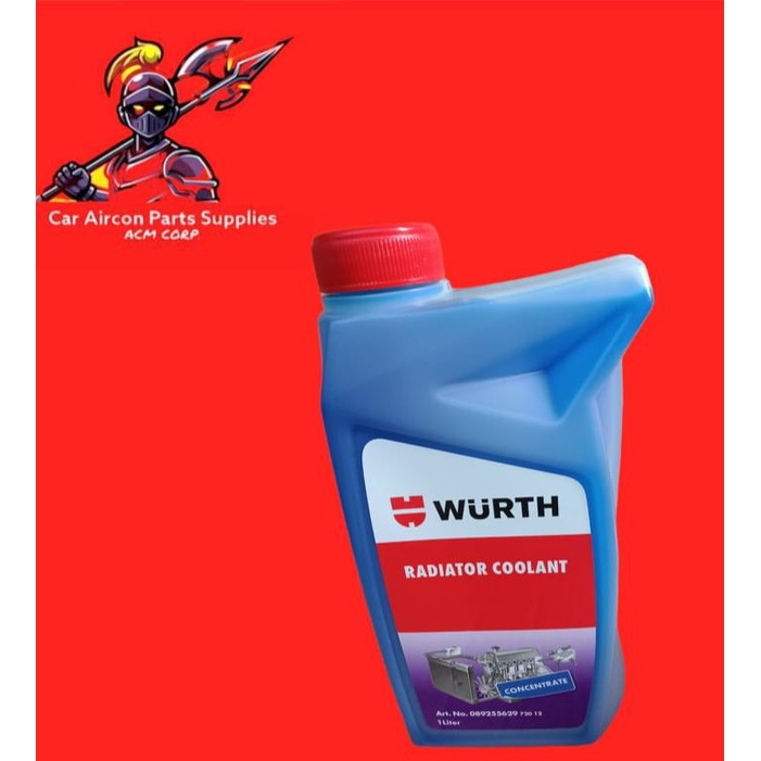 WURTH 1Liter COOLANT CONCENTRATE antifreeze cooling for car radiator ...