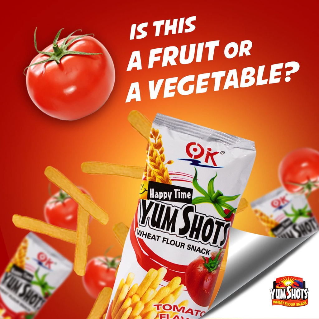 Yum Shots Tomato Flavor Snack 60gram | Shopee Philippines