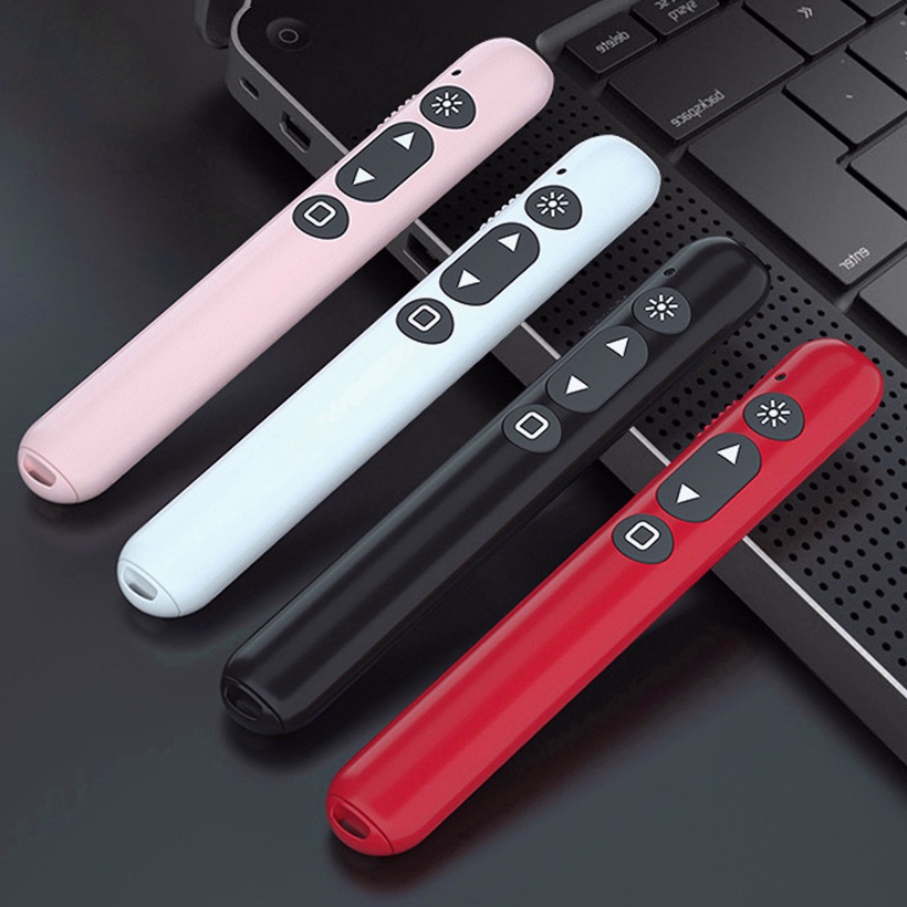 Wireless Pointer Presentation Rechargeable Clicker PowerPoint Laser for PPT Presenter Remote ...