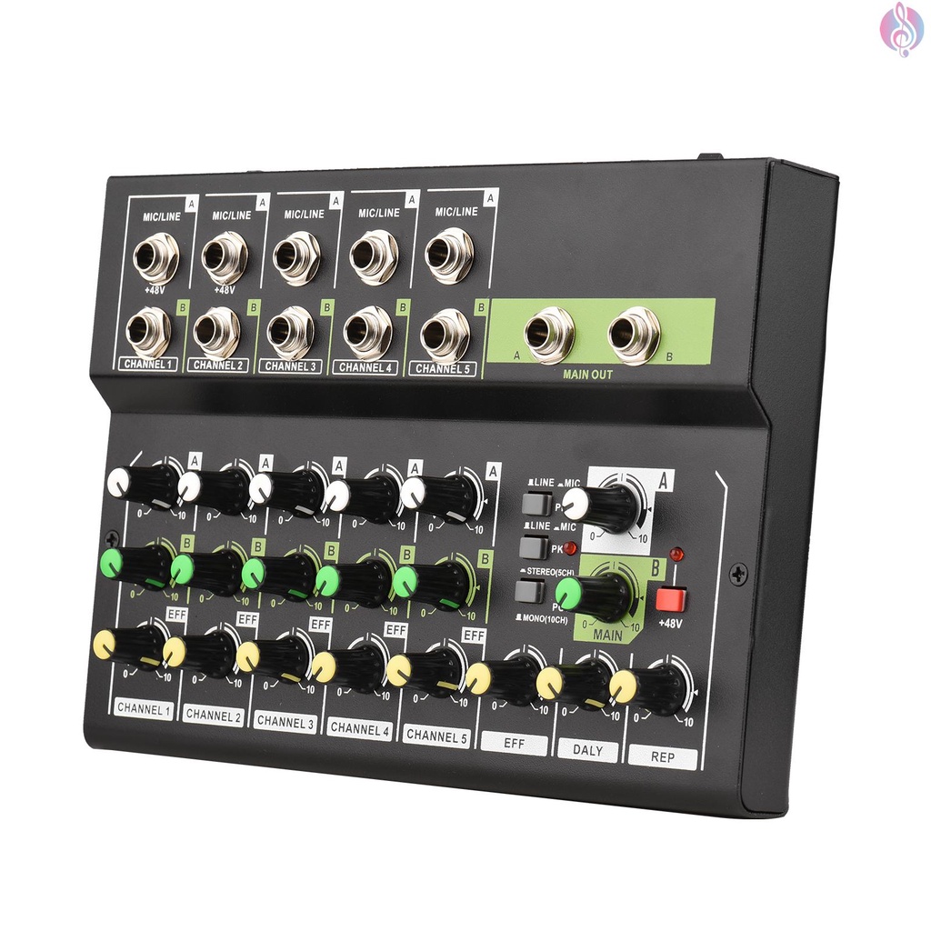 In Stock 10-Channel Mixing Console Digital Audio Mixer Stereo Mic/Line ...