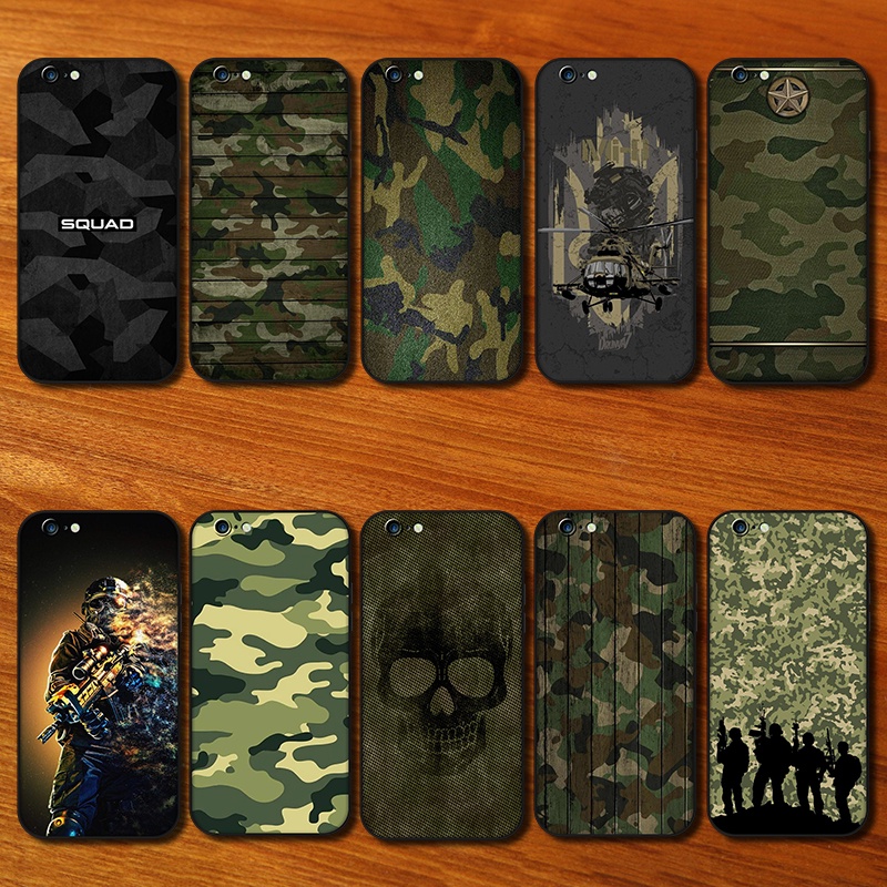 Case for iPhone 6 6s Plus AA4 Army camouflage Soft TPU phone case ...