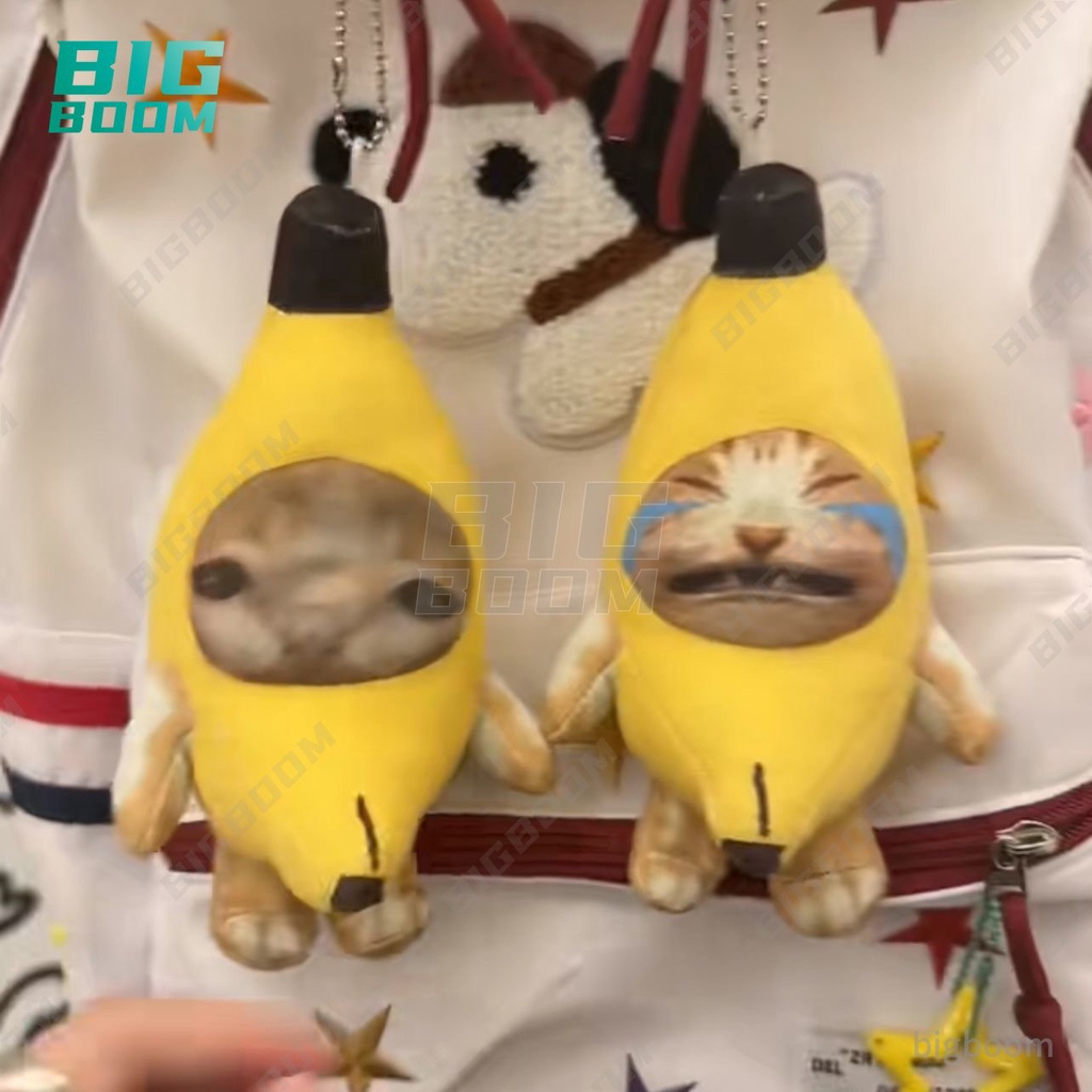 1018cm Crying Banana Cat Crying Cat Meow With Sound Funny Voice