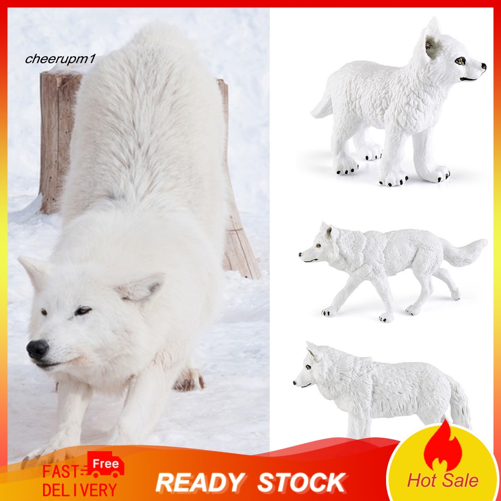 CHEER Arctic Wolf Model Various Realistic White Wolf Miniature Static ...