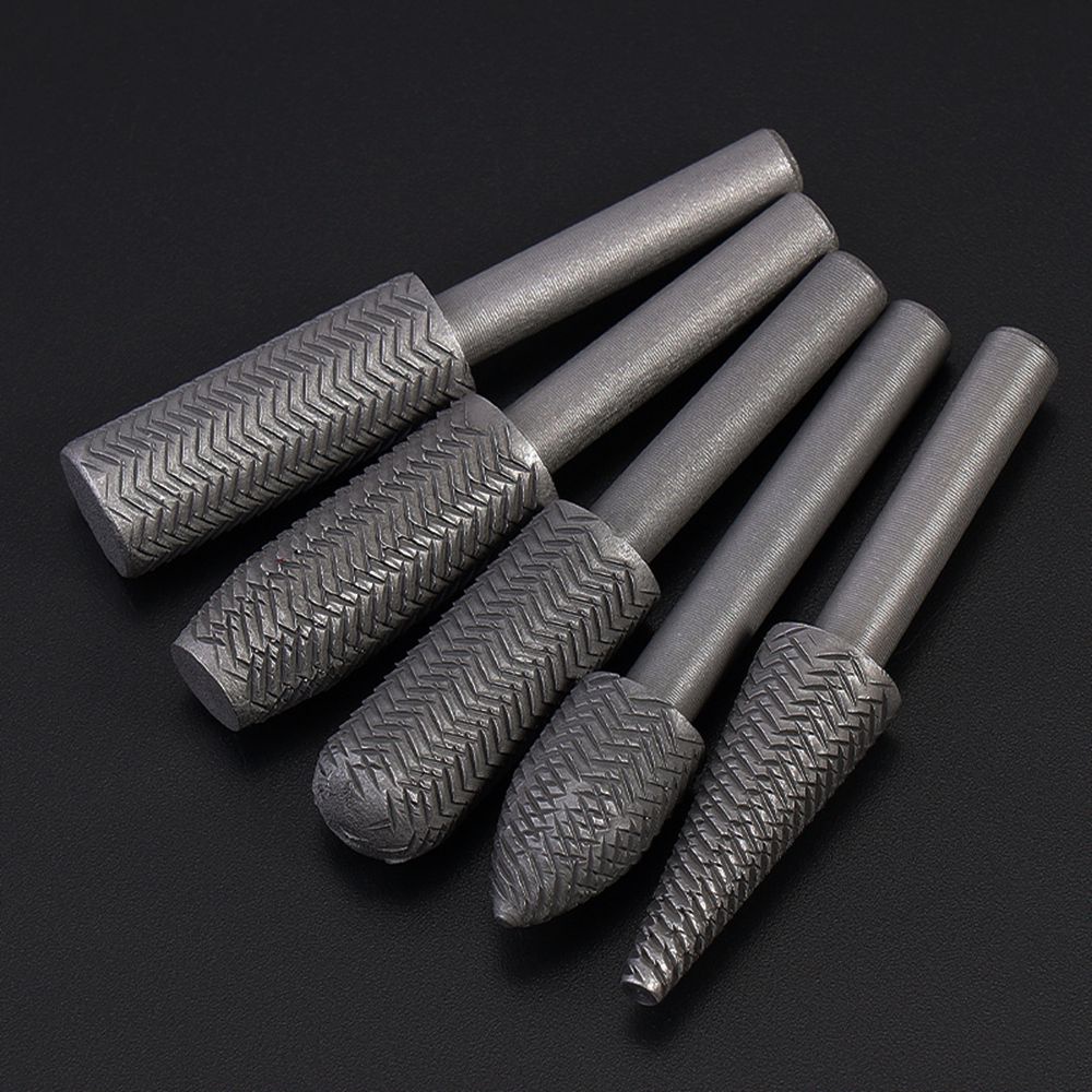 Krachtige 5pcs Rotary Steel File 6mm Shank Wood Drill Bits Burrs Metal ...