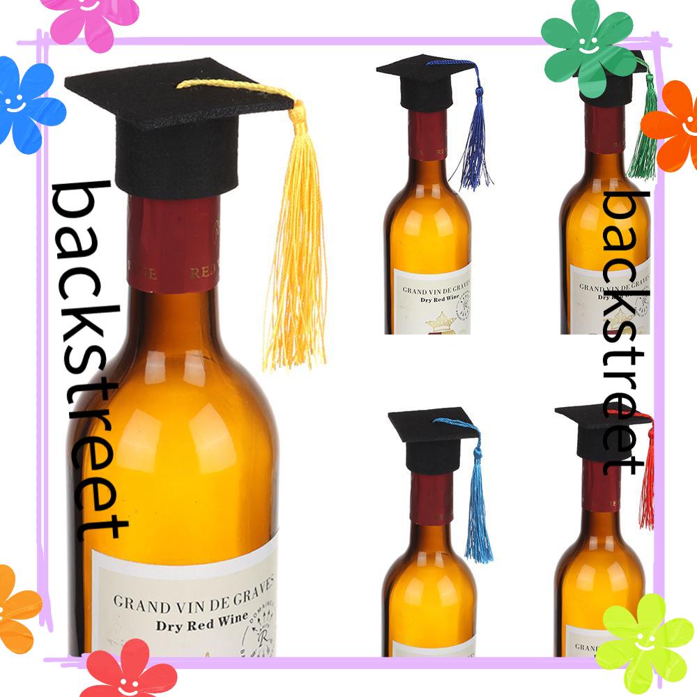 BACKSTREET 6Pcs Mini Graduation Hat Doll DIY Decoration Doctoral Cap ...