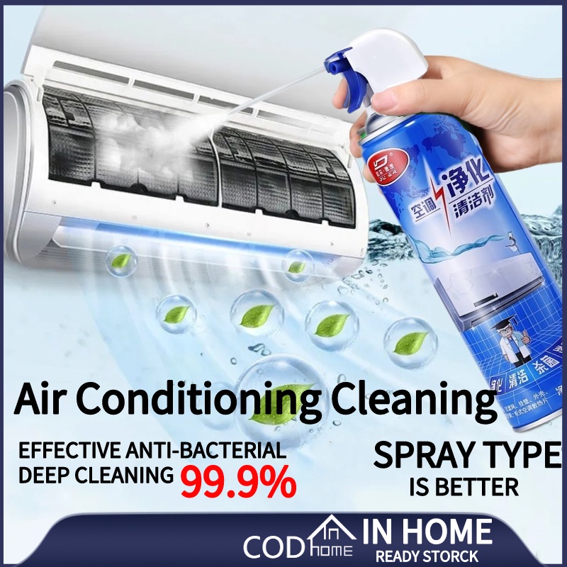500ML Air-Cond Cleaner Bubble Air Conditioner Coil Cleaner Aircond ...
