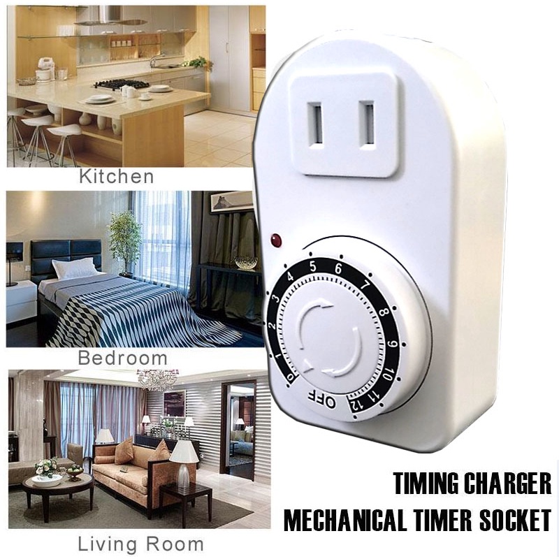 Ebike Timer Socket 12 Hours Electrical Machinery Time Wall Plug Switch